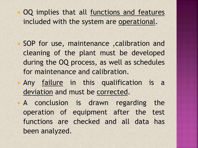 Equipment qualification | PPTX | Pharmaceutical Industry | Industries