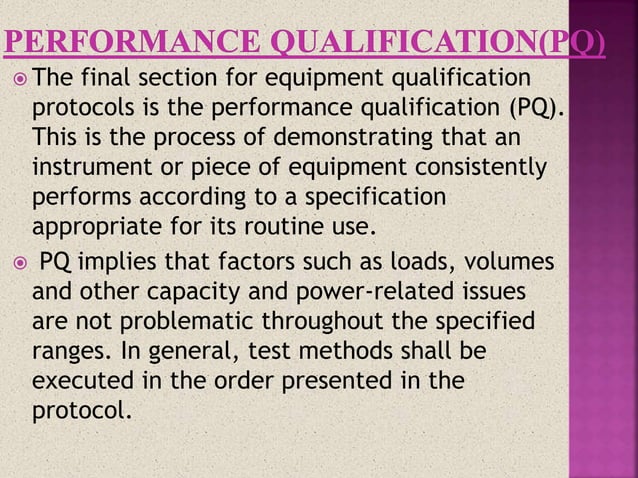 Equipment qualification | PPTX | Pharmaceutical Industry | Industries