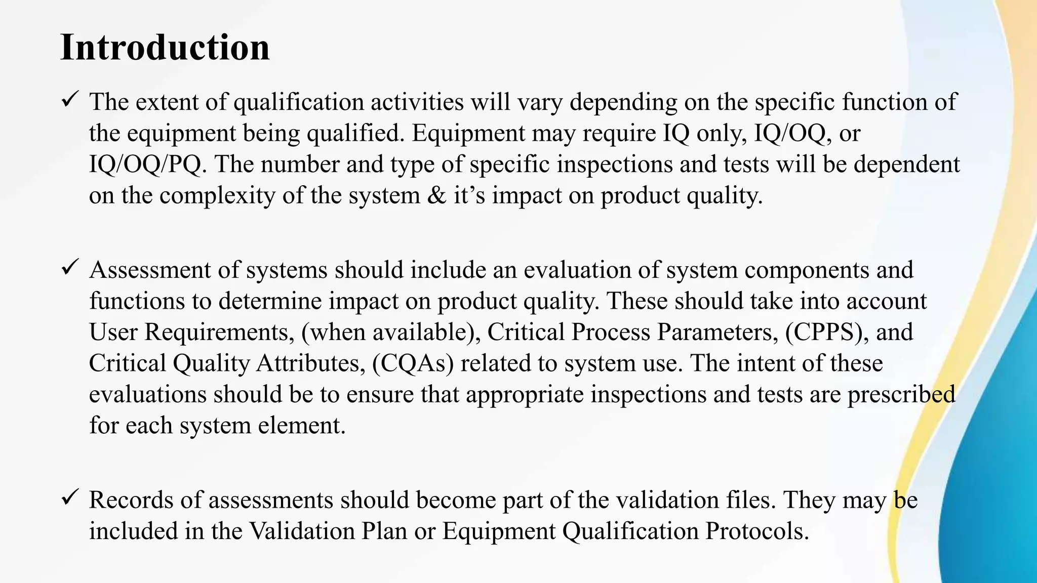 Equipment Qualification | PPTX