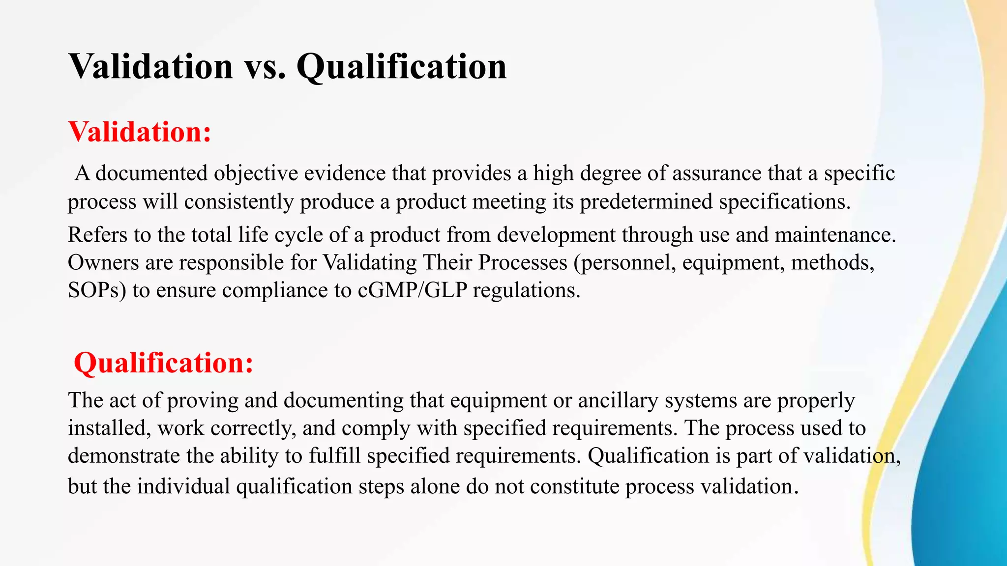 Equipment Qualification | PPTX