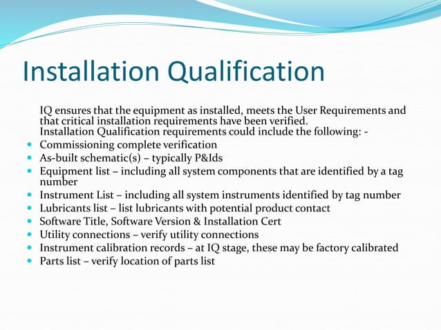 Equipment Qualification.pptx | Business and Finance