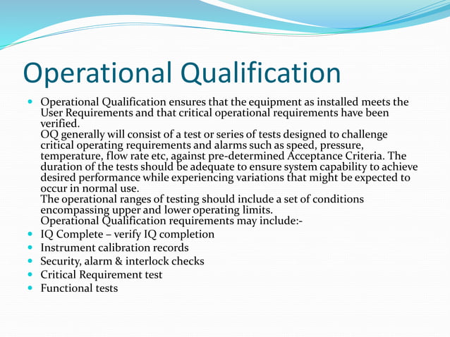 Equipment Qualification.pptx | Business and Finance