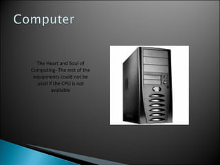 Equipments In An Internet Cafe | PPT