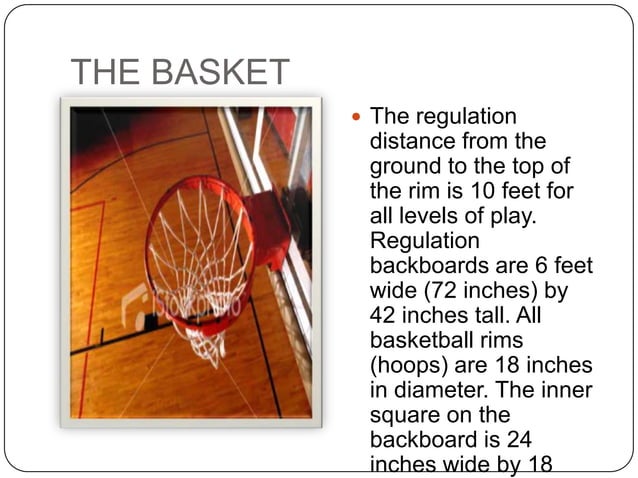 Equipments and measurements in basketball | PPTX | Basketball | Sports