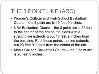 Equipments and measurements in basketball | PPT