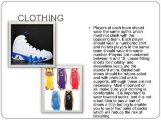 Equipments and measurements in basketball | PPTX