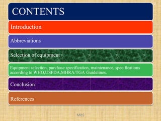 EQUIPMENT SELECTION.pptx