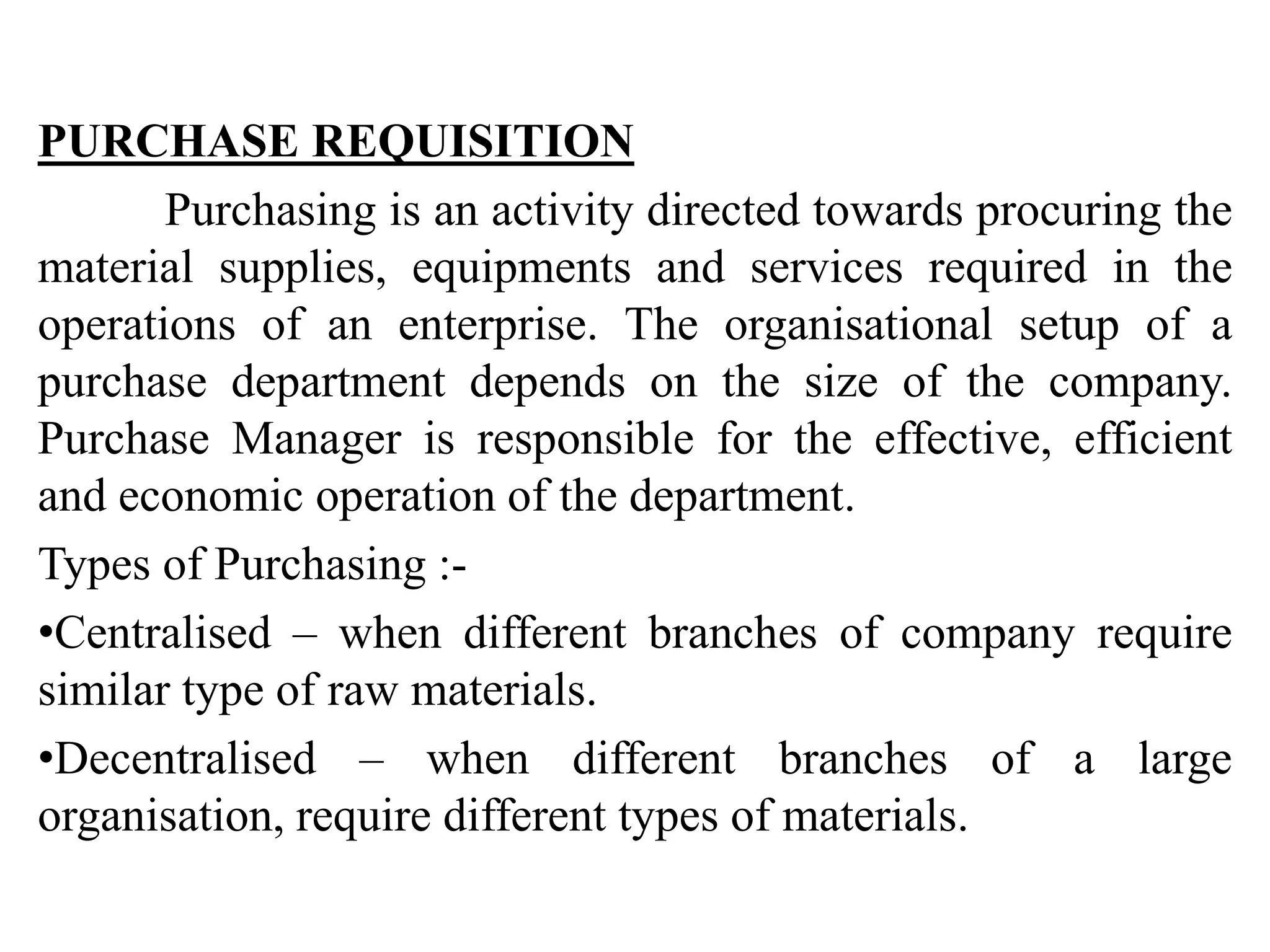 Equipments and Raw Materials | PPTX