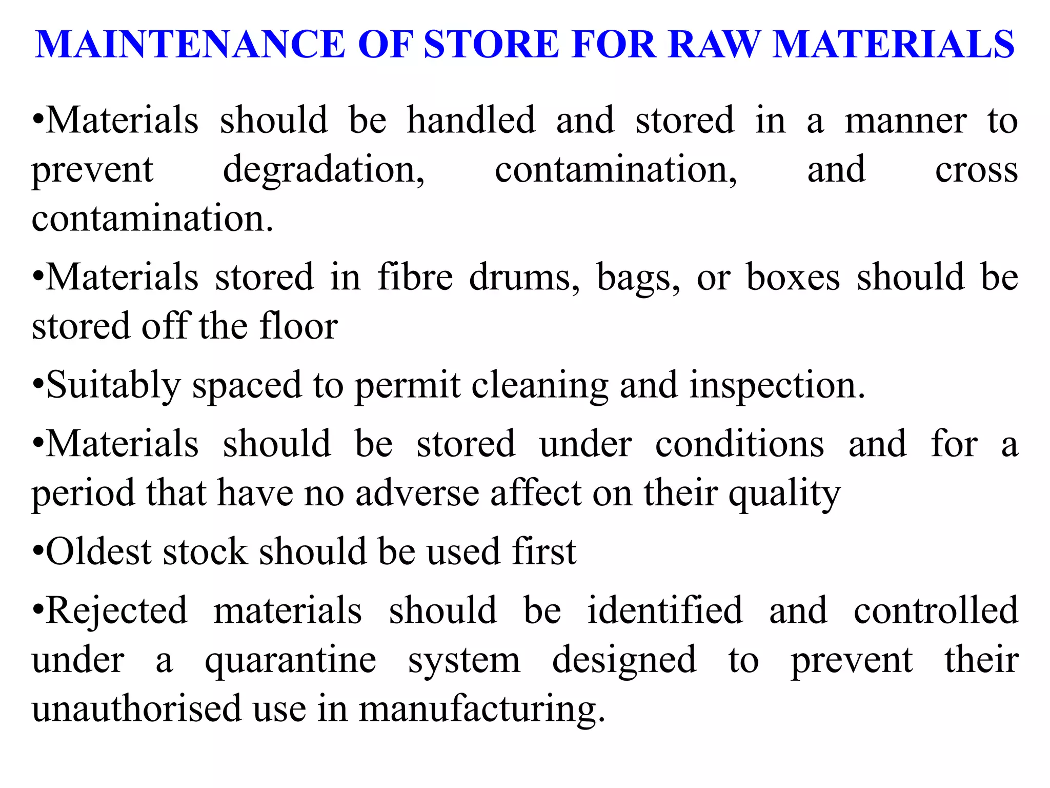 Equipments and Raw Materials | PPTX