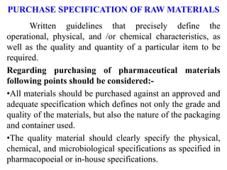 Equipments and Raw Materials | PPTX
