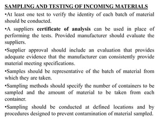 Equipments and Raw Materials | PPTX