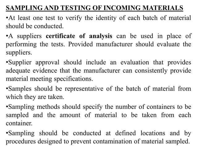 Equipments and Raw Materials | PPTX