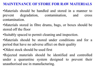 Equipments and Raw Materials | PPTX