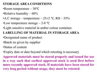 Equipments and Raw Materials | PPTX