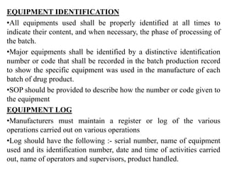 Equipments and Raw Materials | PPTX