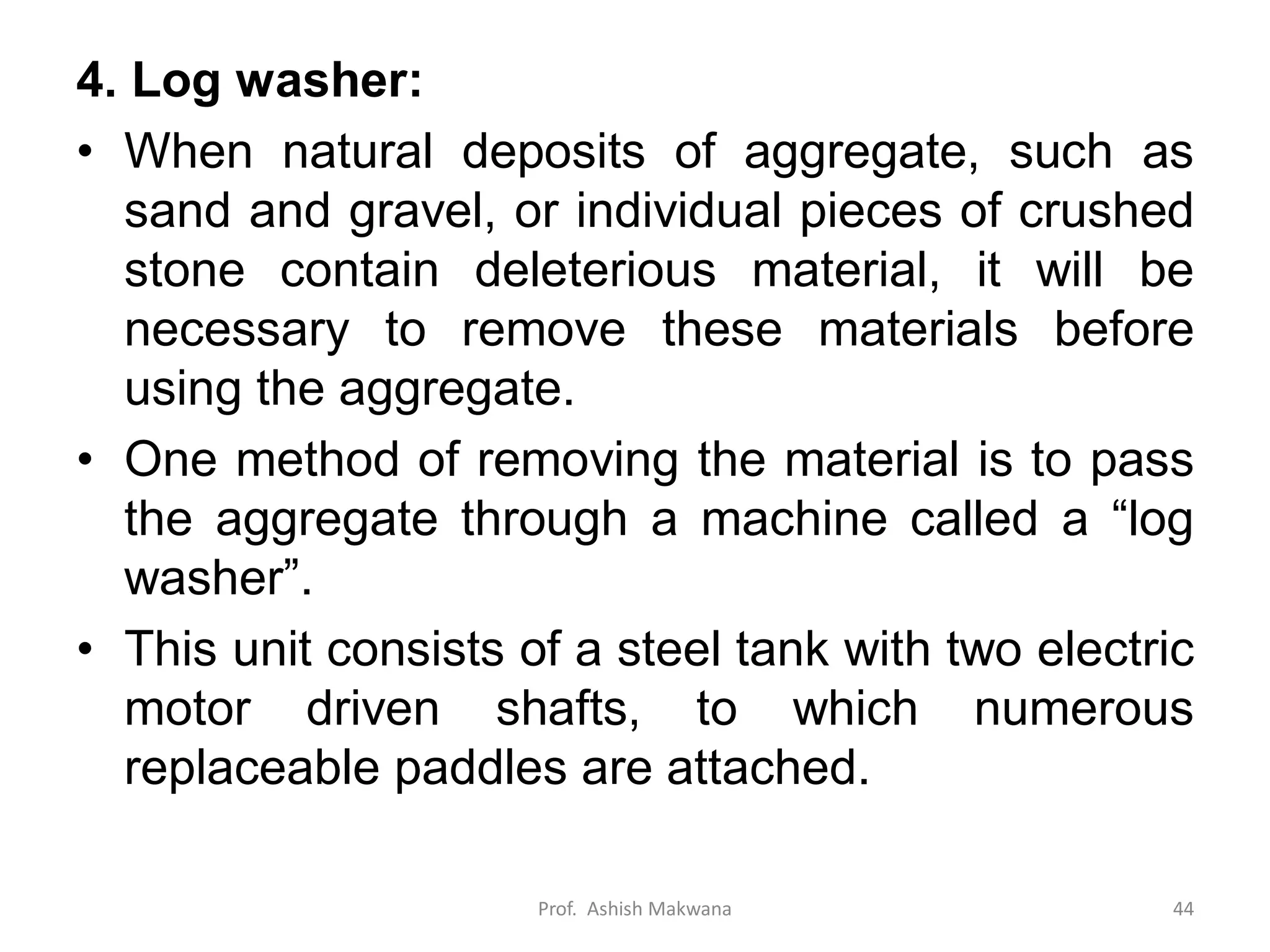 Equipments used for aggregate production_Advanced Construction ...