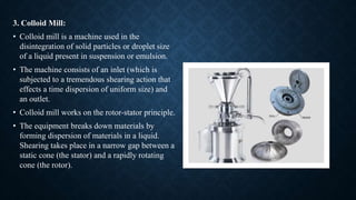 Equipments used for semi solid dosage form | PPTX