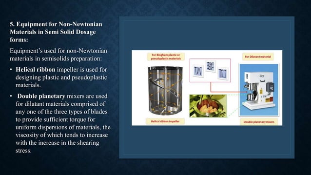Equipments used for semi solid dosage form | PPTX