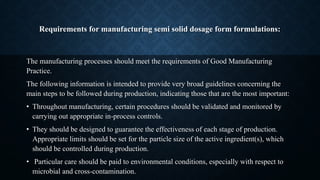 Equipments used for semi solid dosage form | PPTX