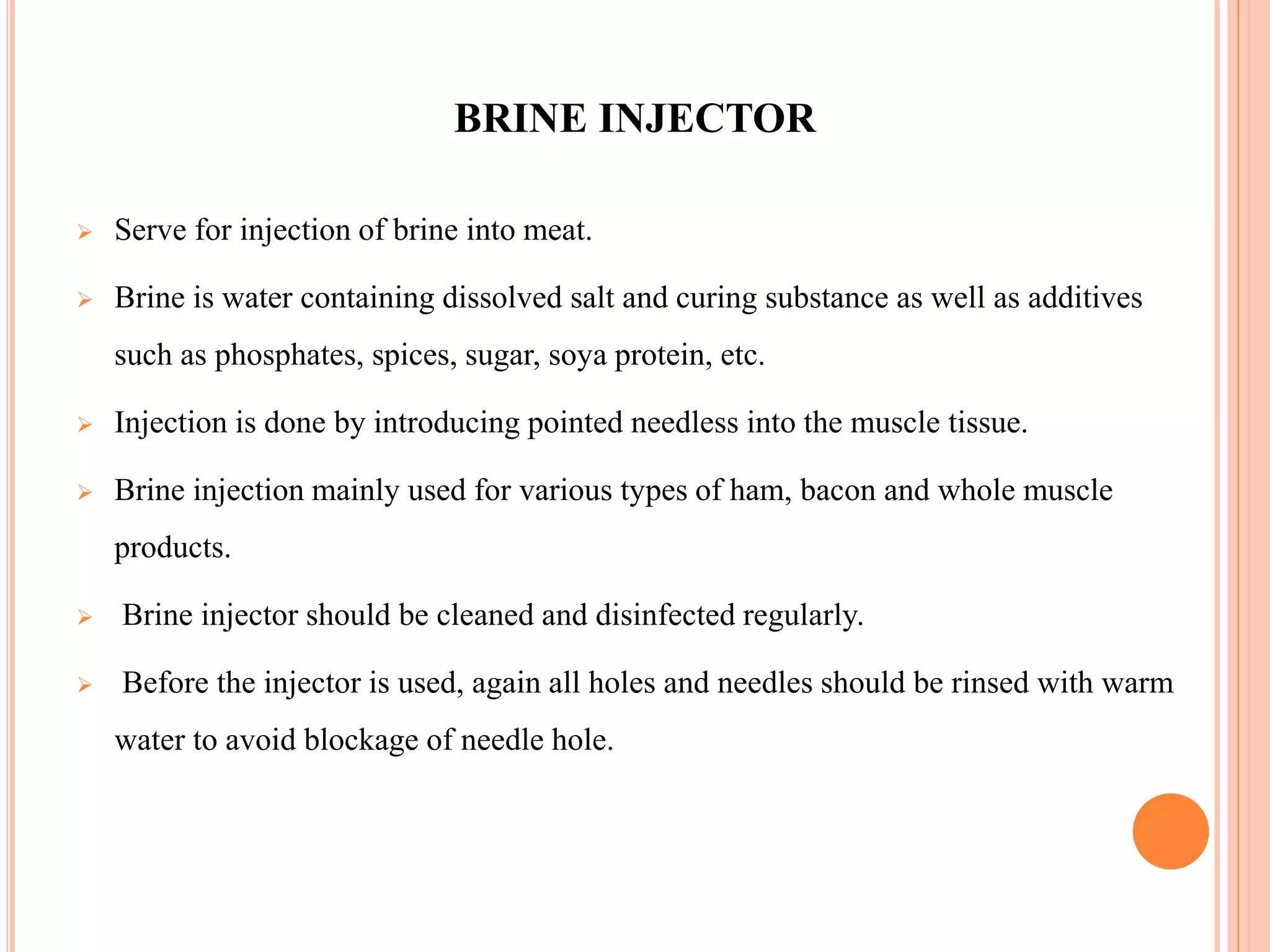 Equipments used in Meat and Poultry industry | PPTX