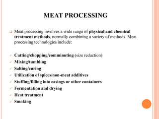 Equipments used in Meat and Poultry industry | PPTX