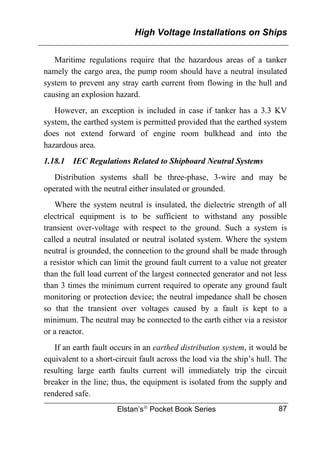 Equipment & System High Voltage installations on ships - First Edition ...