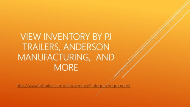 Equipment Trailers | PPTX | Commercial Trucks | Auto Body Styles