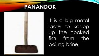 Equipment used in food processing in Grade 7 Exploratory | PPTX