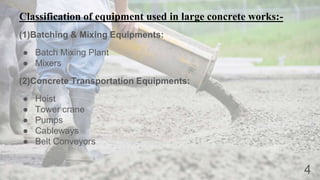 EQUIPMENTS USED IN CONCRETE WORKS | PPTX