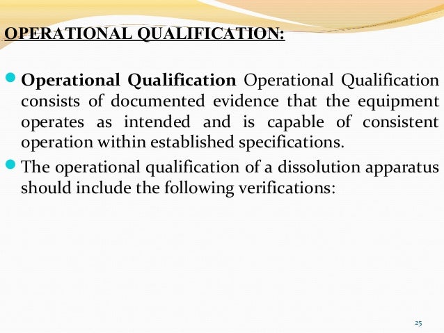 EQUIPMENT VALIDATION