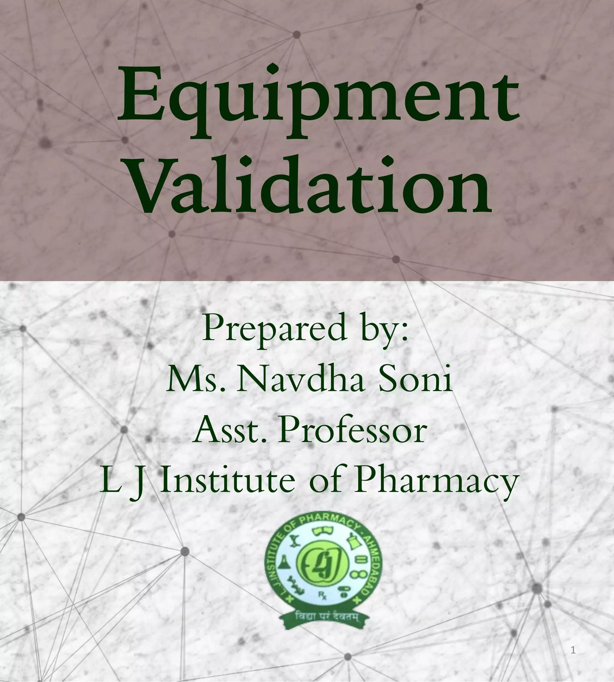 Equipment validation | PDF