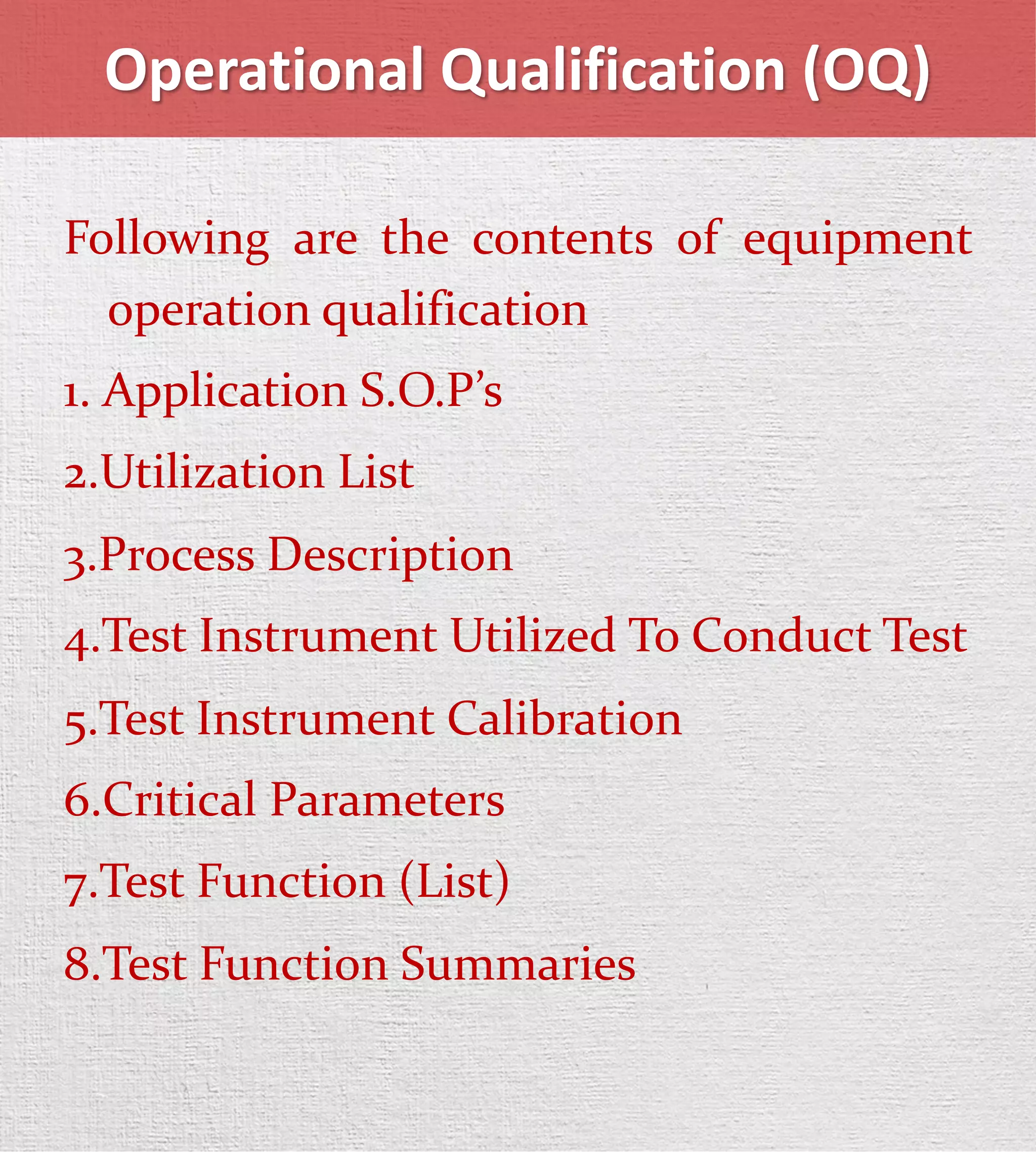 Equipment validation | PDF