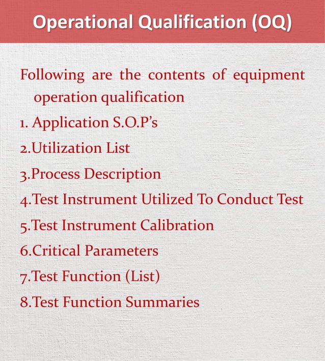 Equipment validation | PDF