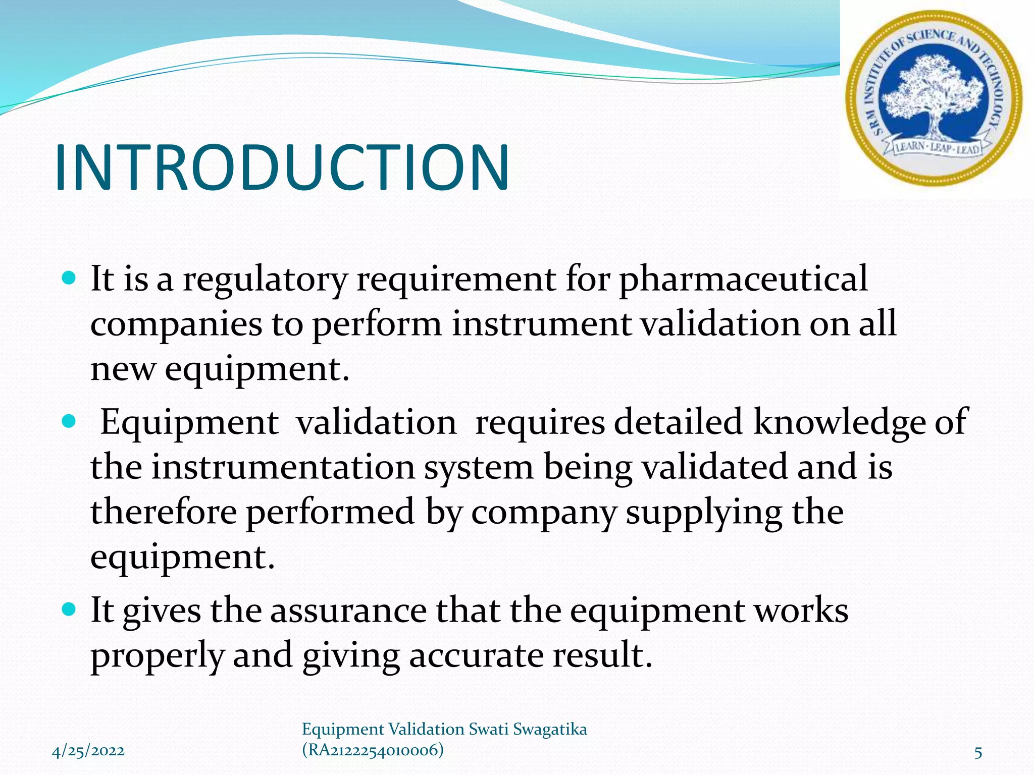 EQUIPMENT VALIDATION.pptx