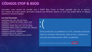 Codigos de Error en una PC y Componentes de una PC que pueden averiarse ...