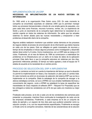 Sistema ERP Cisco | PDF