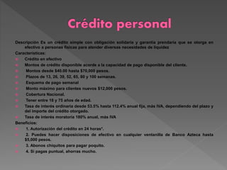 Credito Elektra | PPTX