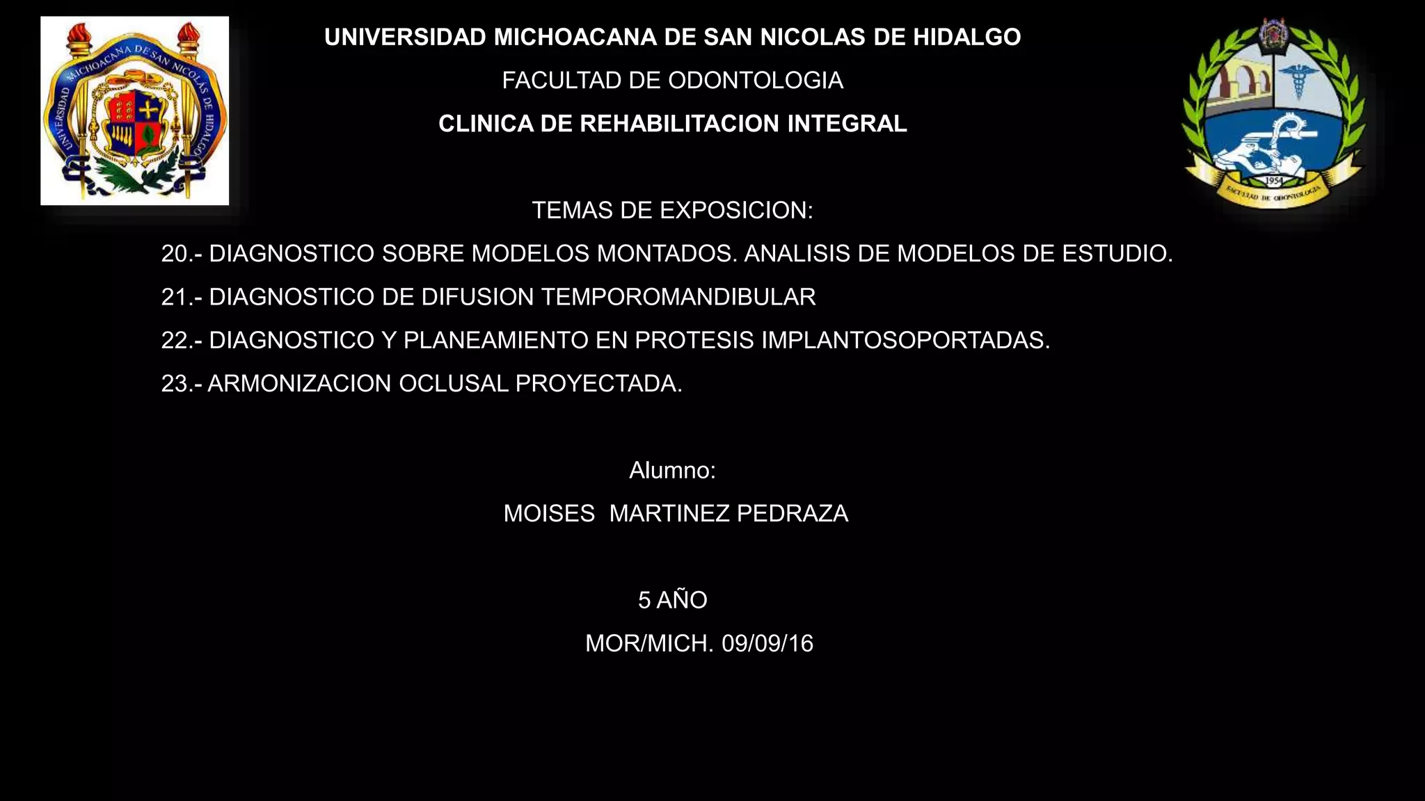 DIAGNOSTICO SOBRE MODELOS MONTADOS. ANALISIS DE MODELOS DE ESTUDIO ...
