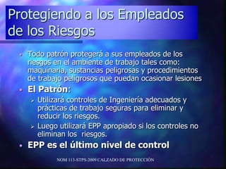 Equipo de proteccion_personal pies | PPTX
