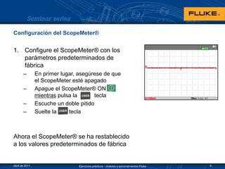 Equipo fluke configuracion scopemeter variador de velocidad | PPTX
