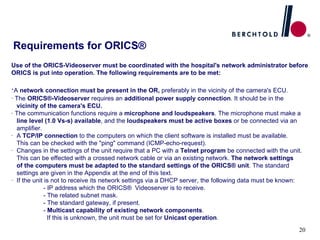 Equipor de quirofano - ORICS | PPT