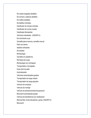Equipos de mantenimiento en el manejo de materiales convertido | PDF