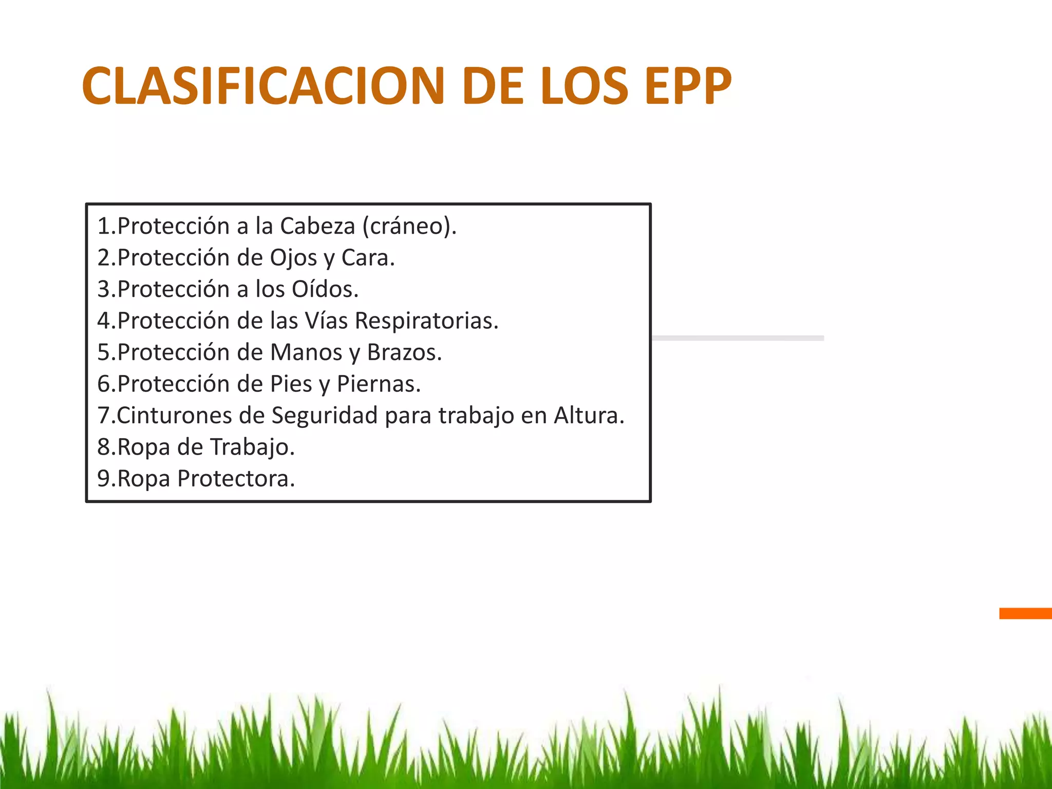 Equipos de proteccion personal (epp) | PPTX