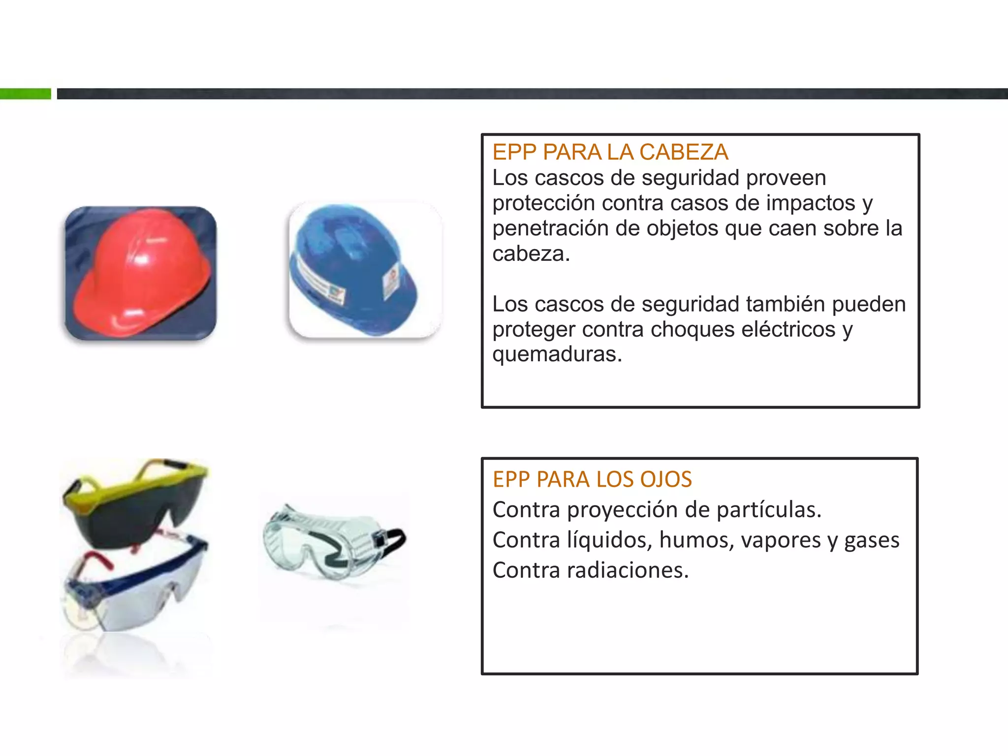Equipos de proteccion personal (epp) | PPTX