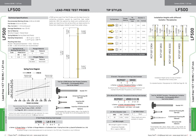 Equip test probe_catalog_edition 2016 - 2017 | PDF