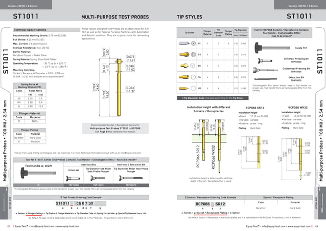 Equip test probe_catalog_edition 2016 - 2017 | PDF