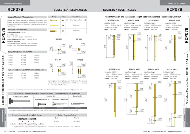 Equip test probe_catalog_edition 2016 - 2017 | PDF