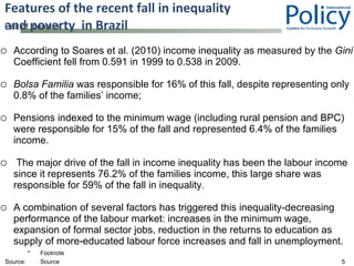 Social Protection, Economic Growth, Poverty and Inequality in Brazil? | PPT