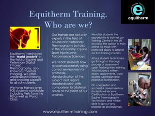 Equitherm Equine Thermography Training brochure 2016 | PDF
