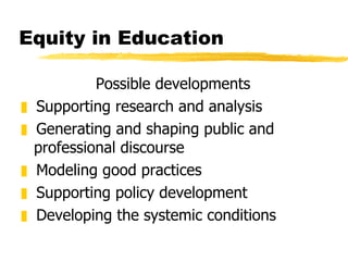 Equity In Education | PPT